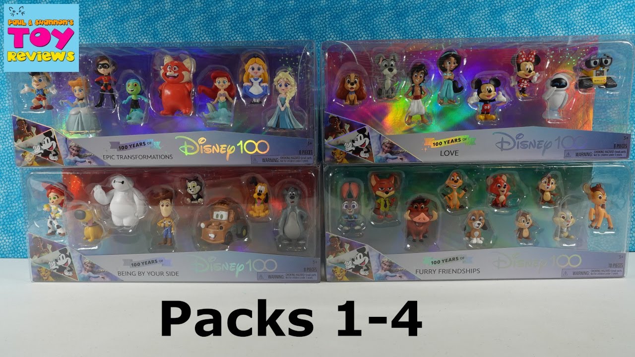 Disney 100 Years Of Love Figure Collection Unboxing Review ...