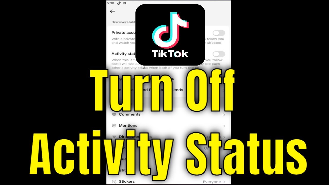 How To Turn Off Activity Status On TikTok [Guide] - YouTube