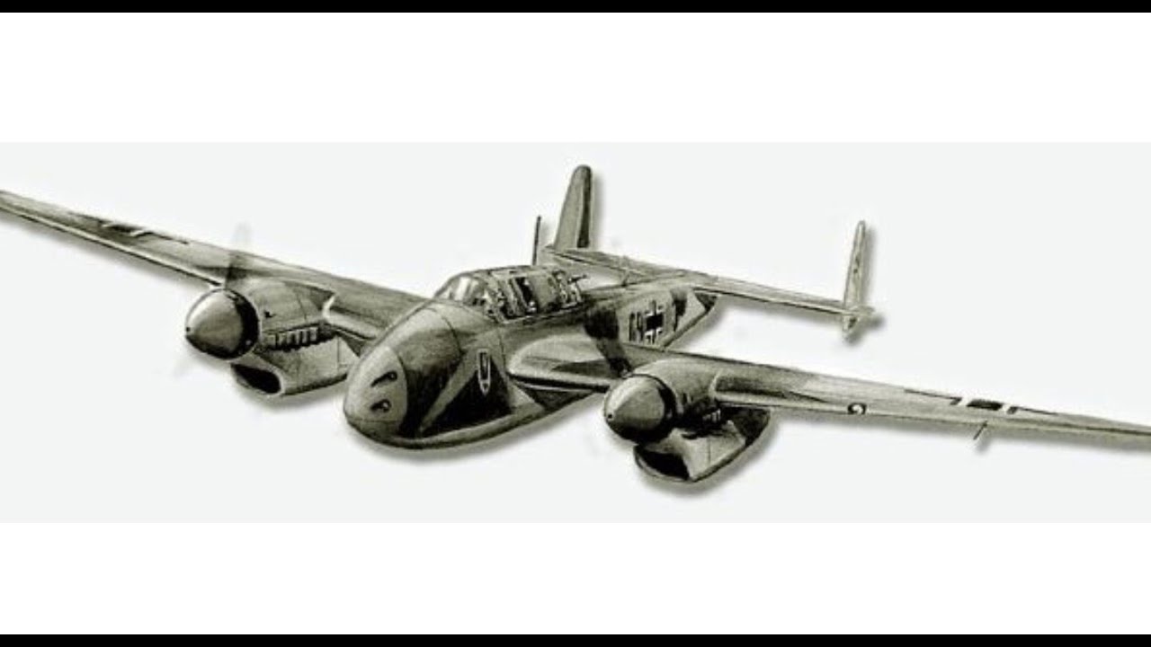 Немецкий многоцелевой ударный самолет Hs.124 - YouTube