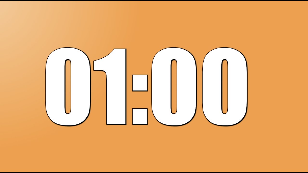 1 MINUTE TIMER | with buzzer - YouTube