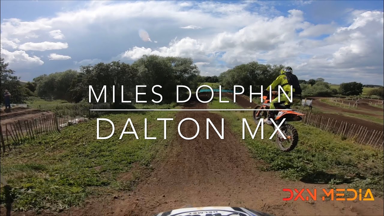 Miles Dolphin #73 Full Expert Practice Session (With Crash) @ Dalton MX ...