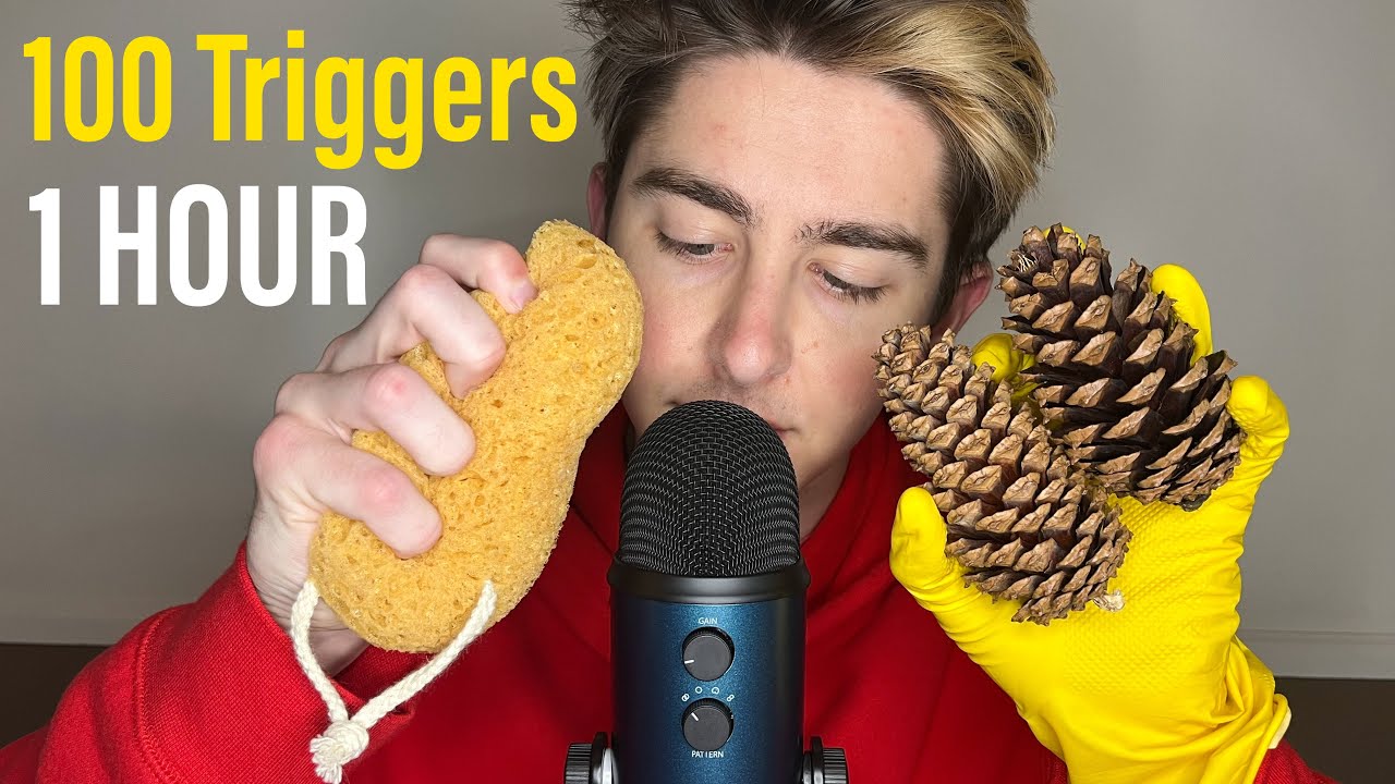 Asmr 100 Triggers In 1 Hour 100k Special Youtube
