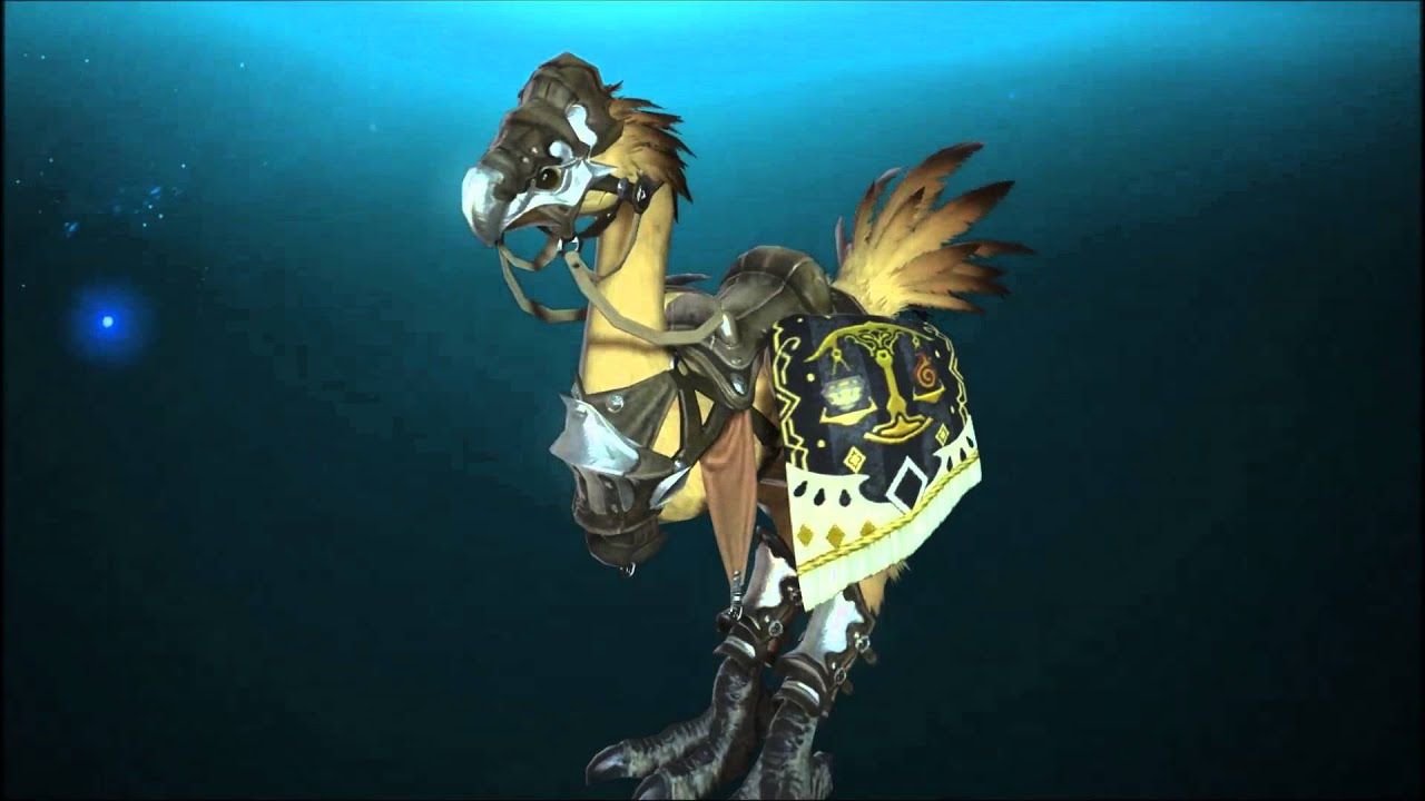Changing your Chocobo to raptor blue - FFXIV - YouTube