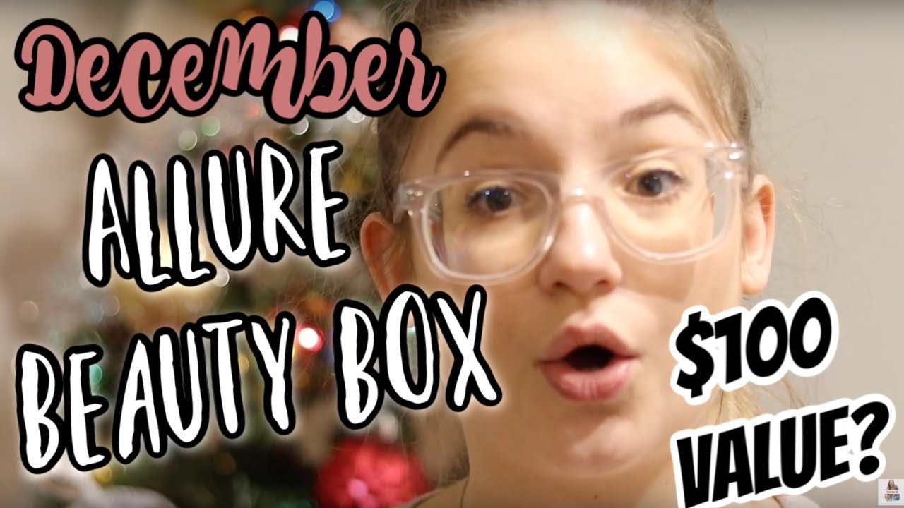DECEMBER ALLURE BEAUTY BOX | BEST BOX YET? - YouTube
