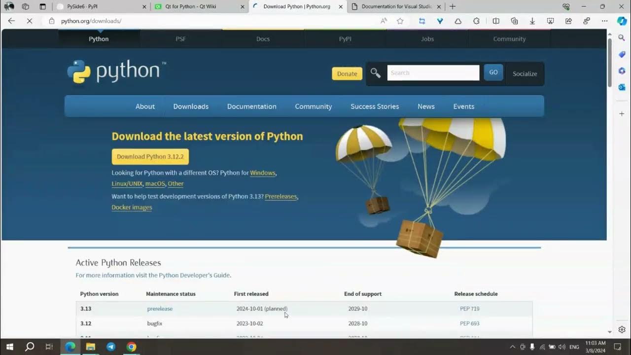 Pyside6 Installation #pyside6 #python #programming - YouTube