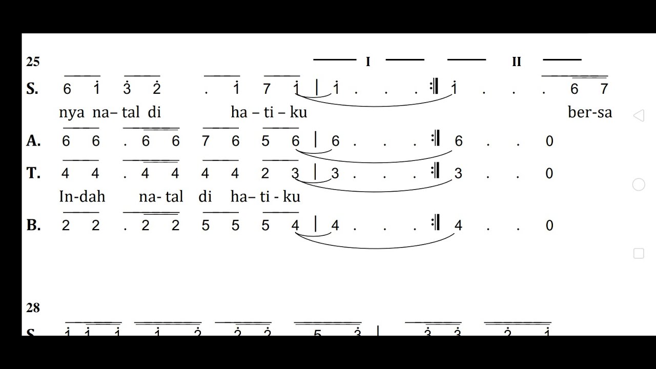 Natal di Hatiku, SATB - YouTube
