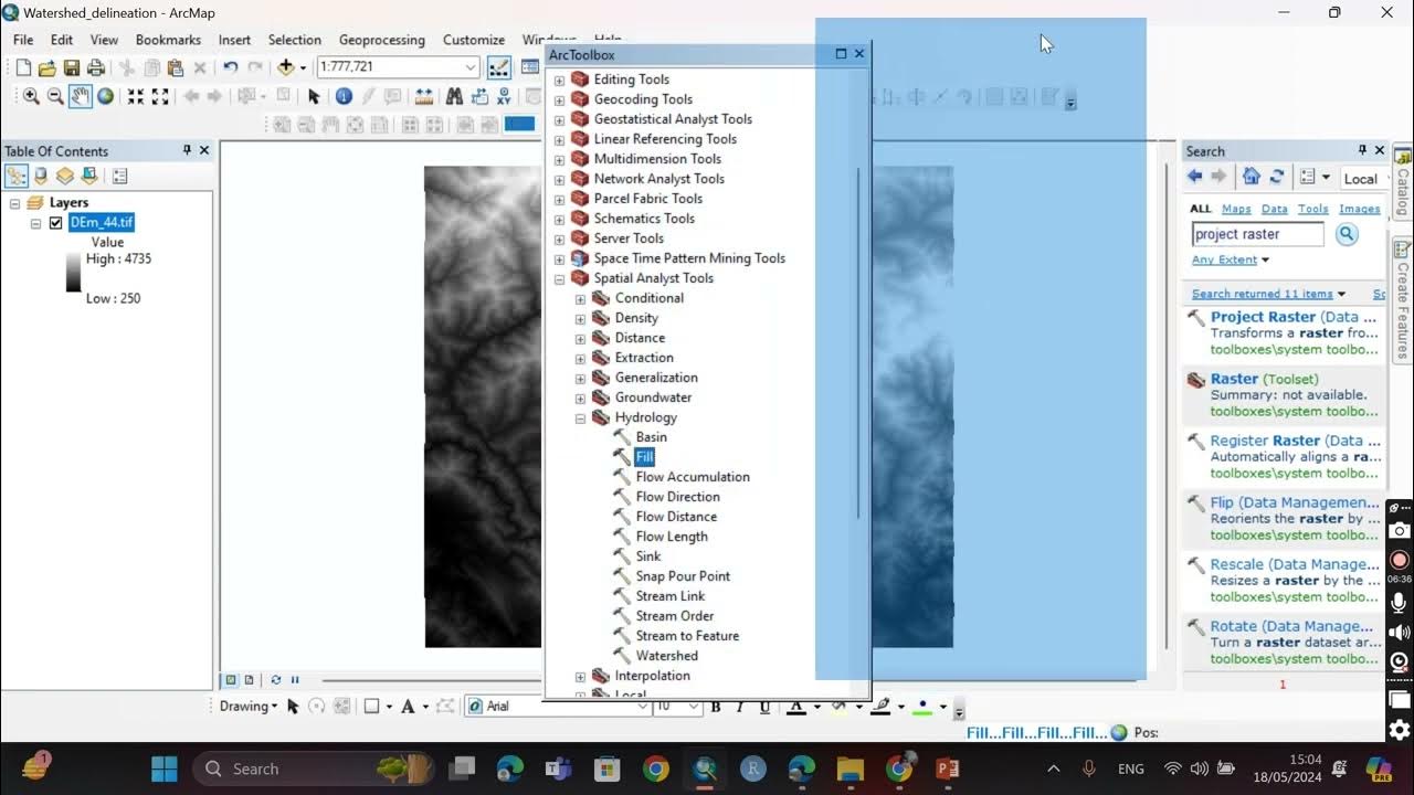 Watershed Delineation in ArcGIS/ Watershed Delineation Using DEM Data/How to Delineate Watershed ...