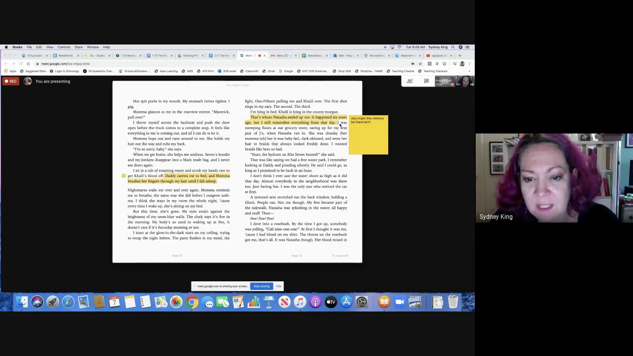The Hate U Give, chapter 3 part 1 - YouTube