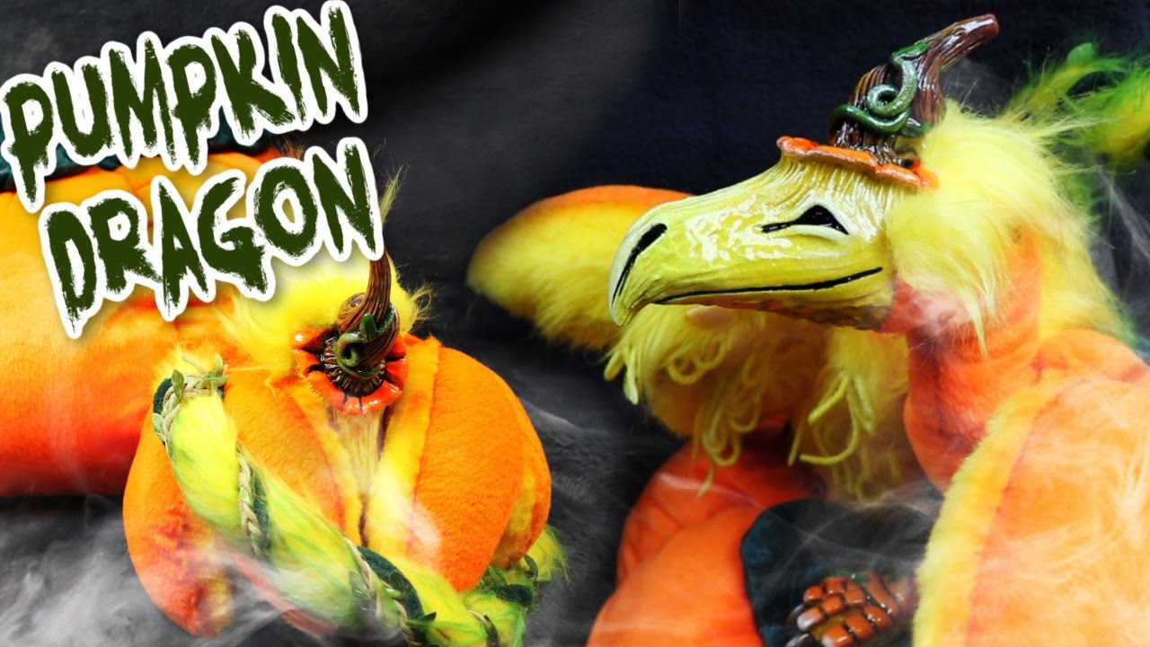 PUMPKIN DRAGON || Posable ArtDoll Tutorial || HALLOWEEN Special - YouTube