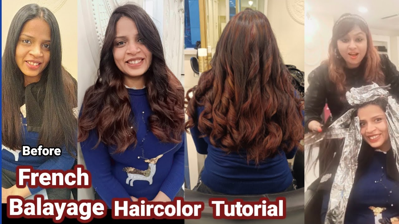 French Balayage Haircolor Tutorial/ Baby lights haircolor/ # ...