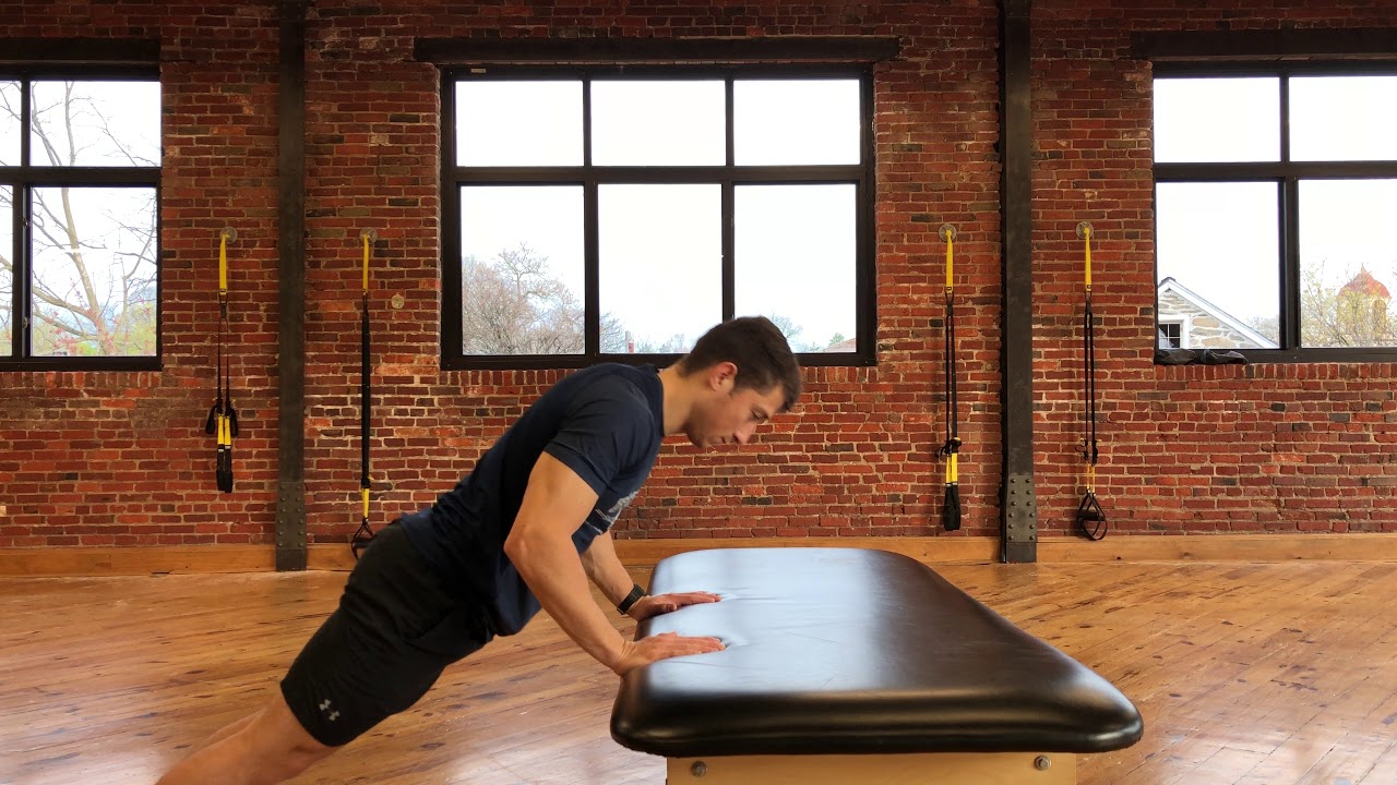 Push Up (elevated surface) - YouTube