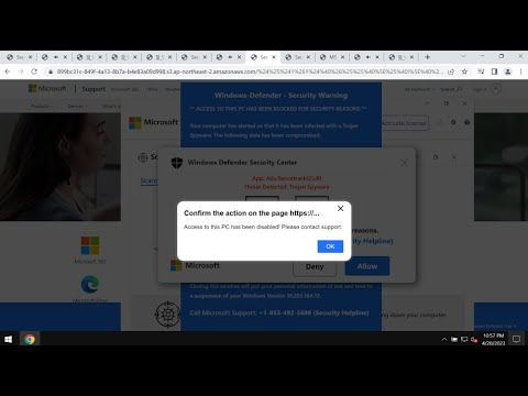 +1-855-492-5699 fake Microsoft Support alert removal. - YouTube