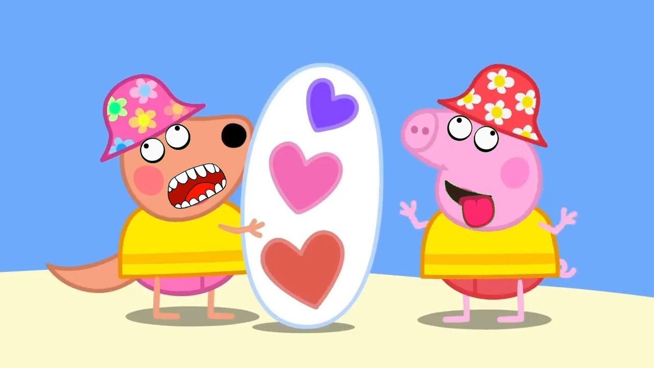 Peppa Pig "Surf" Episode Funny Facial Expressions and Laughing Faces - YouTube