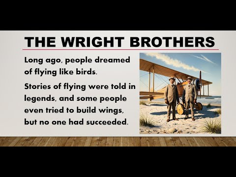 The wright brothers story ||Learn English || Improve Your English ...