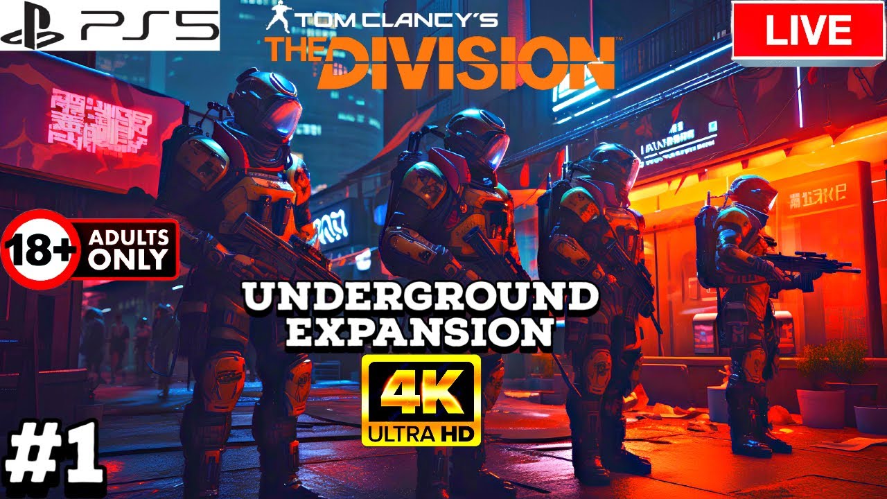 Tom Clancy's The Division Underground PS5 4K UHD Livestream 01 - YouTube