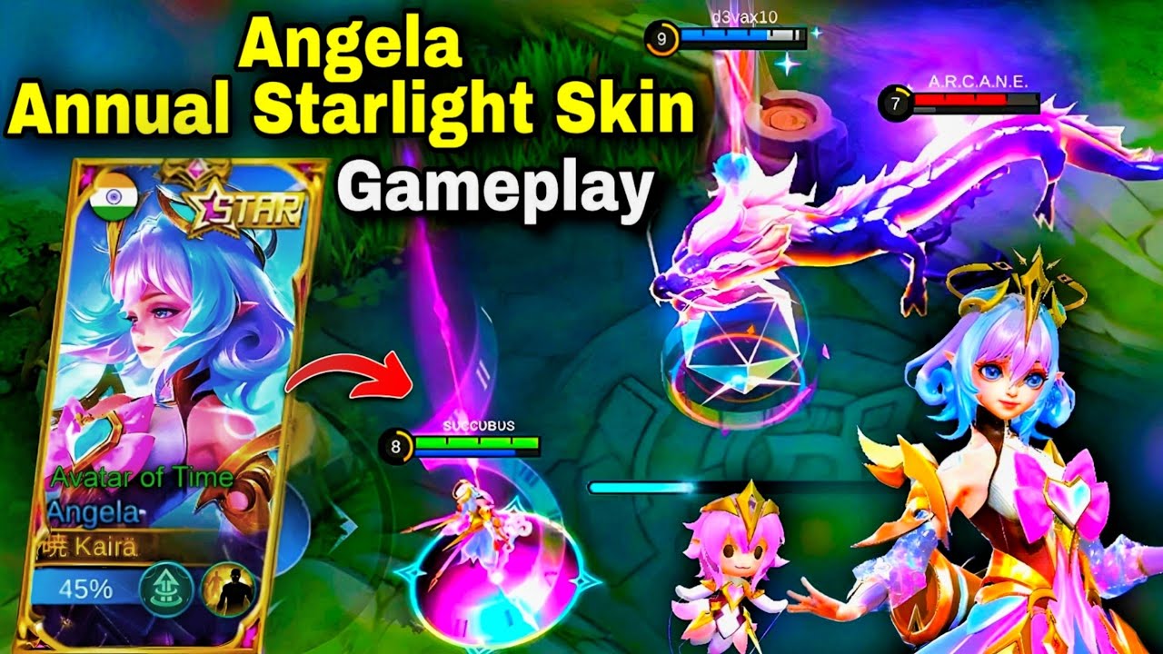 ANGELA NEW SKIN GAMEPLAY!😍💖AVATAR OF TIME⌛ - YouTube