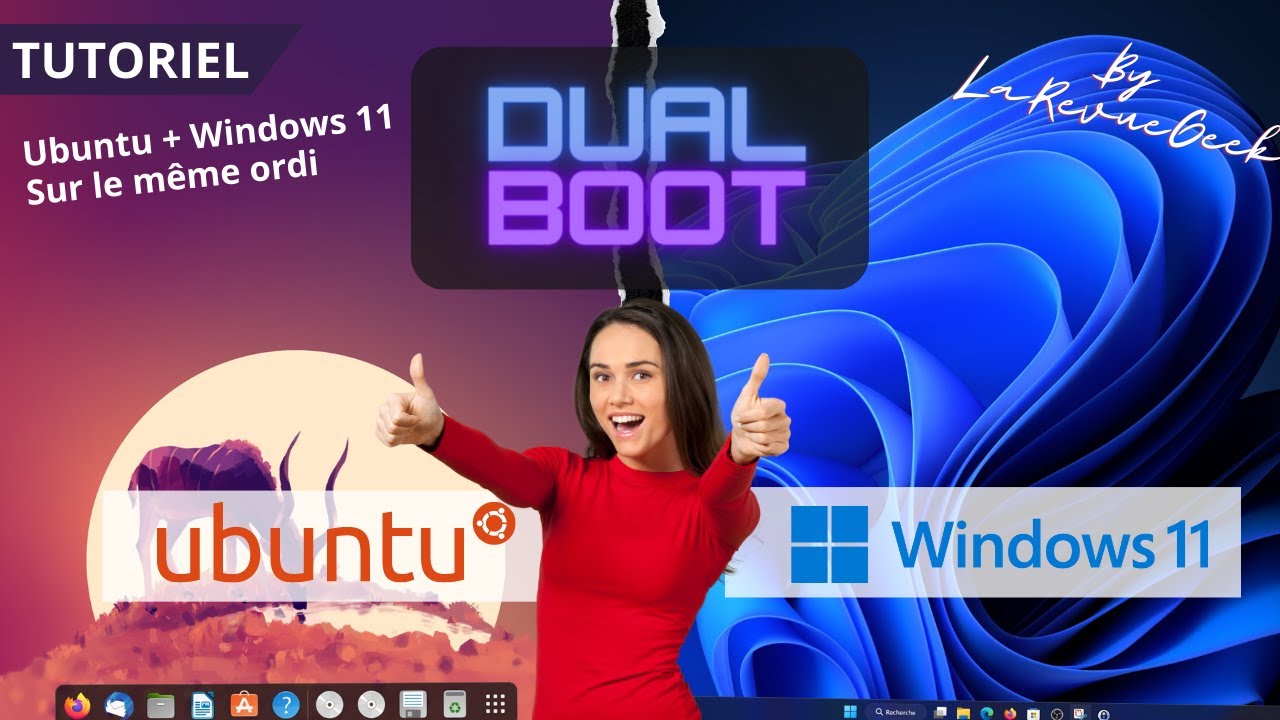 Comment installer Ubuntu et Windows 11 sur le même ordinateur grâce au dual boot ? - YouTube