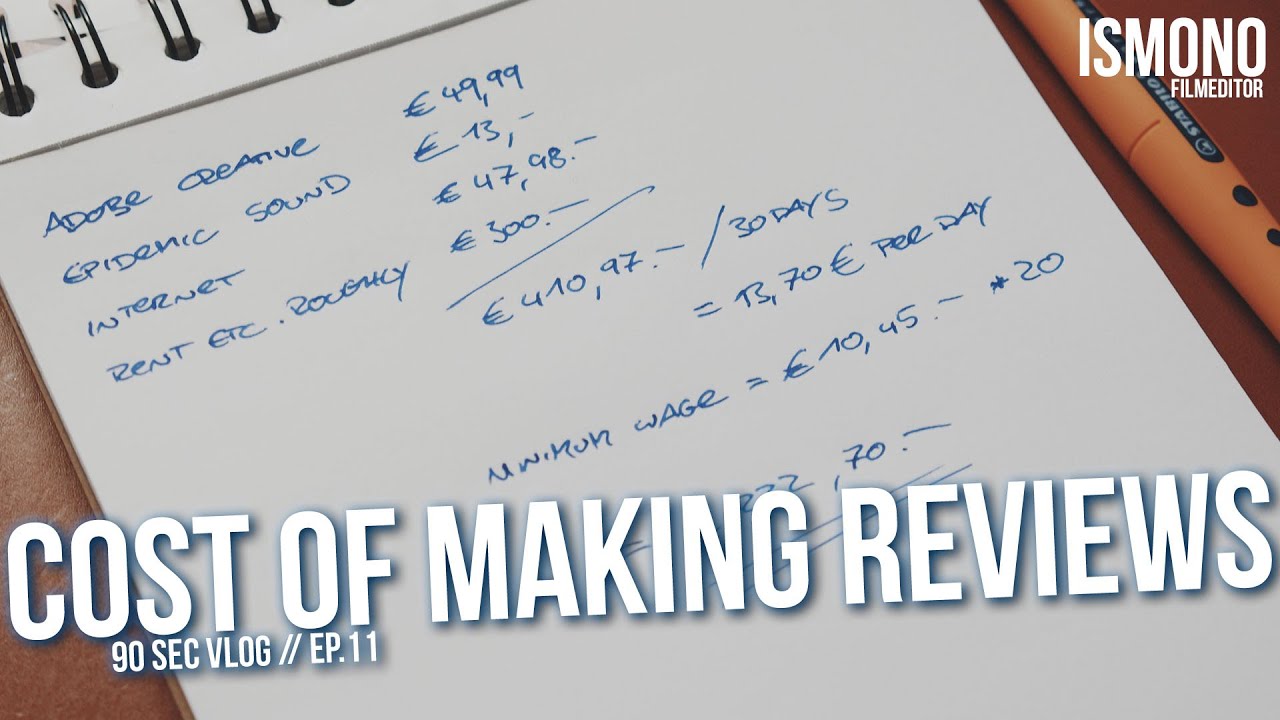 The cost of making a review - YouTube