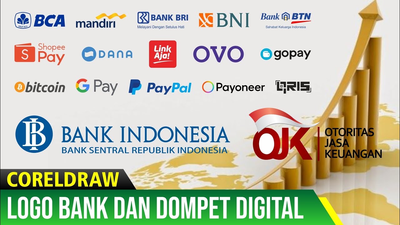 Download Vector Logo Bank & Dompet Digital | Coreldraw X7 - YouTube