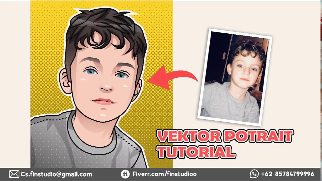 How To Cartoon Yourself Step By Step Tutorial Adobe Illustrator Cc Youtube