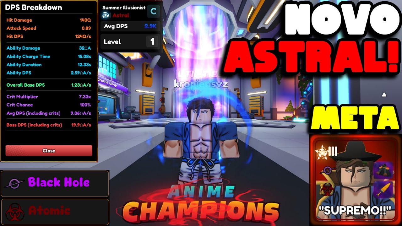 ANIME CHAMPIONS NOVO ASTRAL DE SUMMER! O PERSONAGEM MAIS FORTE DO JOGO ...