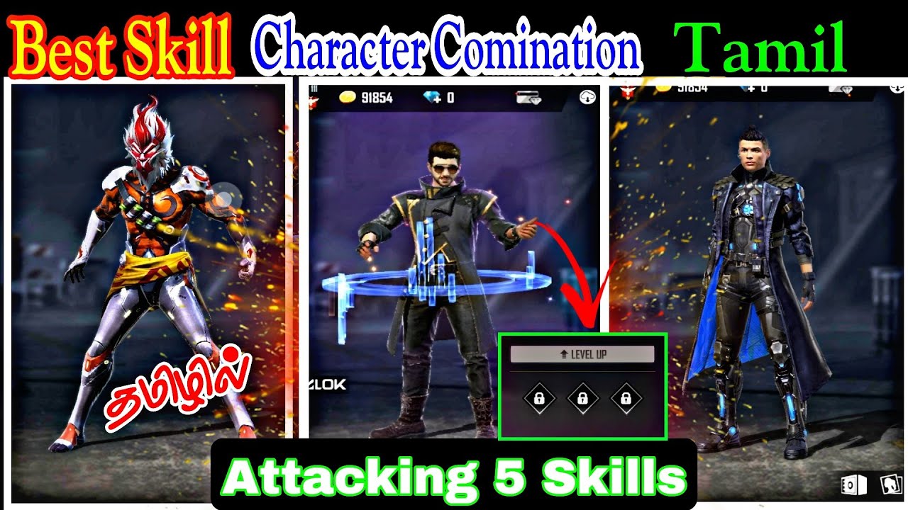 Free Fire Best character Skill Slot / To Push Grandmaster in Free Fire ...