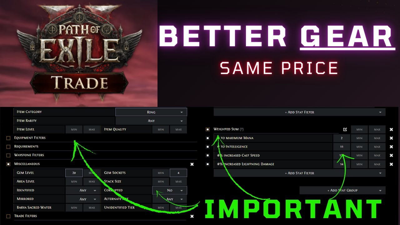 How to trade BETTER GEAR for the SAME PRICE ! path of exile 2 - YouTube