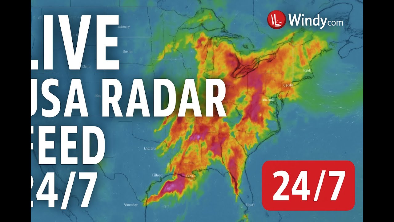 "LIVE U.S. Weather Radar | Real-Time Storm Tracker | Windy.com 24/7 ...