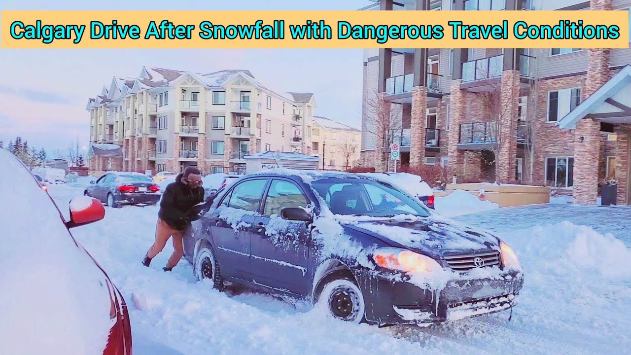 Driving after Snowfall in Calgary Alberta Canada #canada #alberta # ...