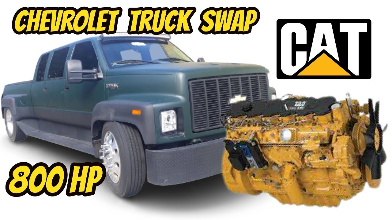 Chevrolet TRUCK KODIAK con SWAP CAT DIESEL 300 HP - YouTube