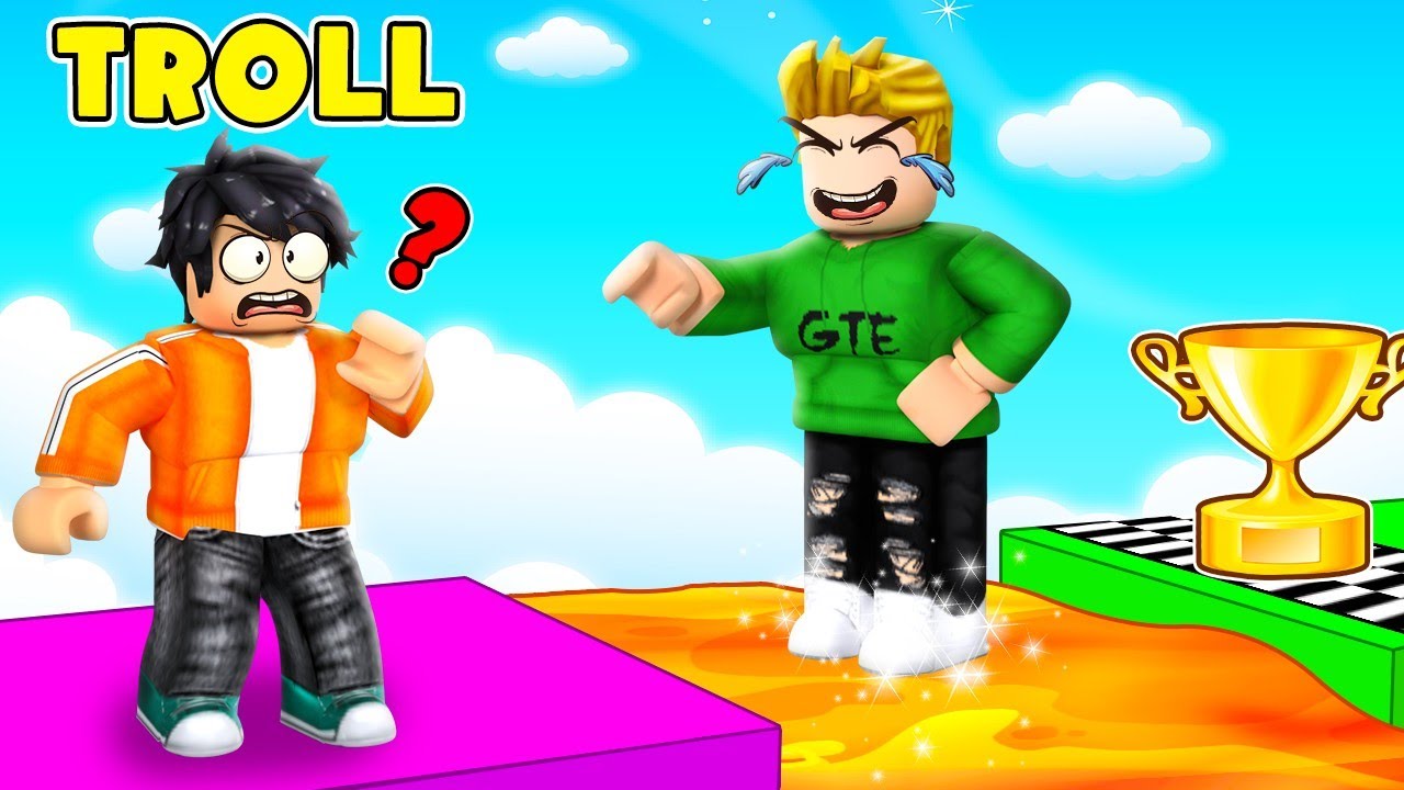 We Troll Everyone In Roblox Troll Obby!! - YouTube