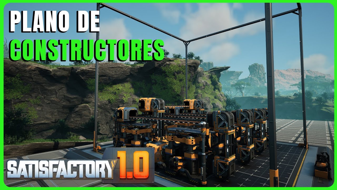 ¡Plano de CONSTRUCTORES! - SATISFACTORY Blueprints - YouTube