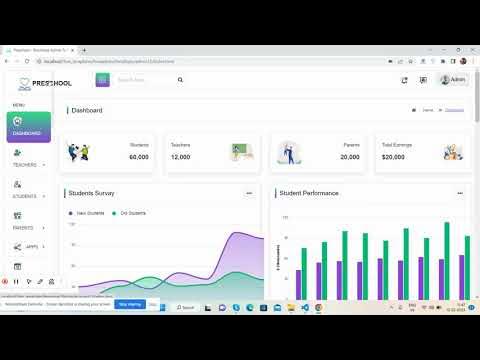 Free School Admin Dashboard Template 18 - YouTube