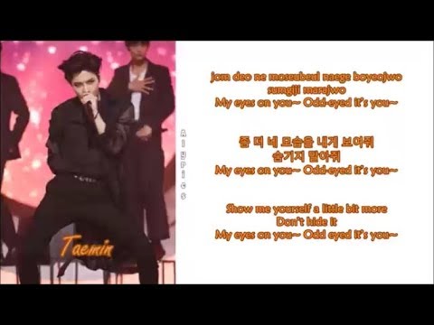 SHINee - Odd Eye (Rom-Han-Eng Lyrics) Color & Picture Coded