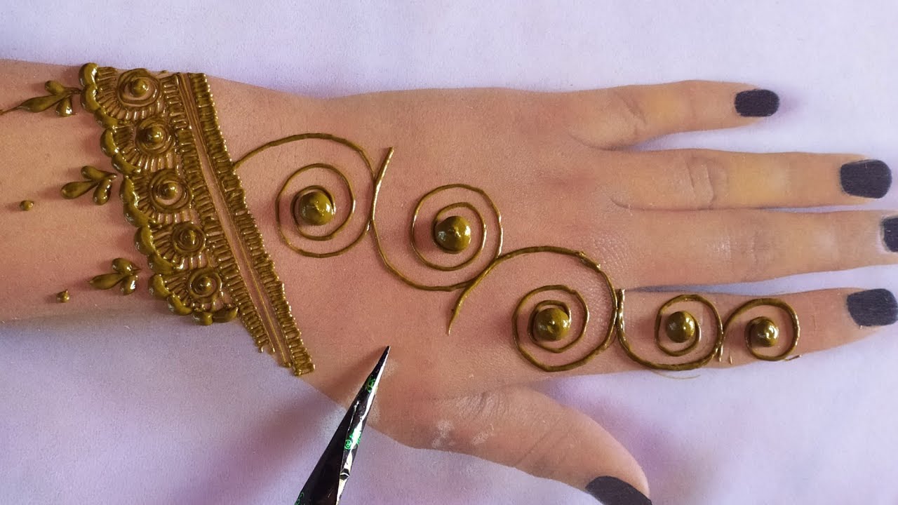 Very beautiful Mehndi Design || How To Apply This Mehndi Design || Step ...