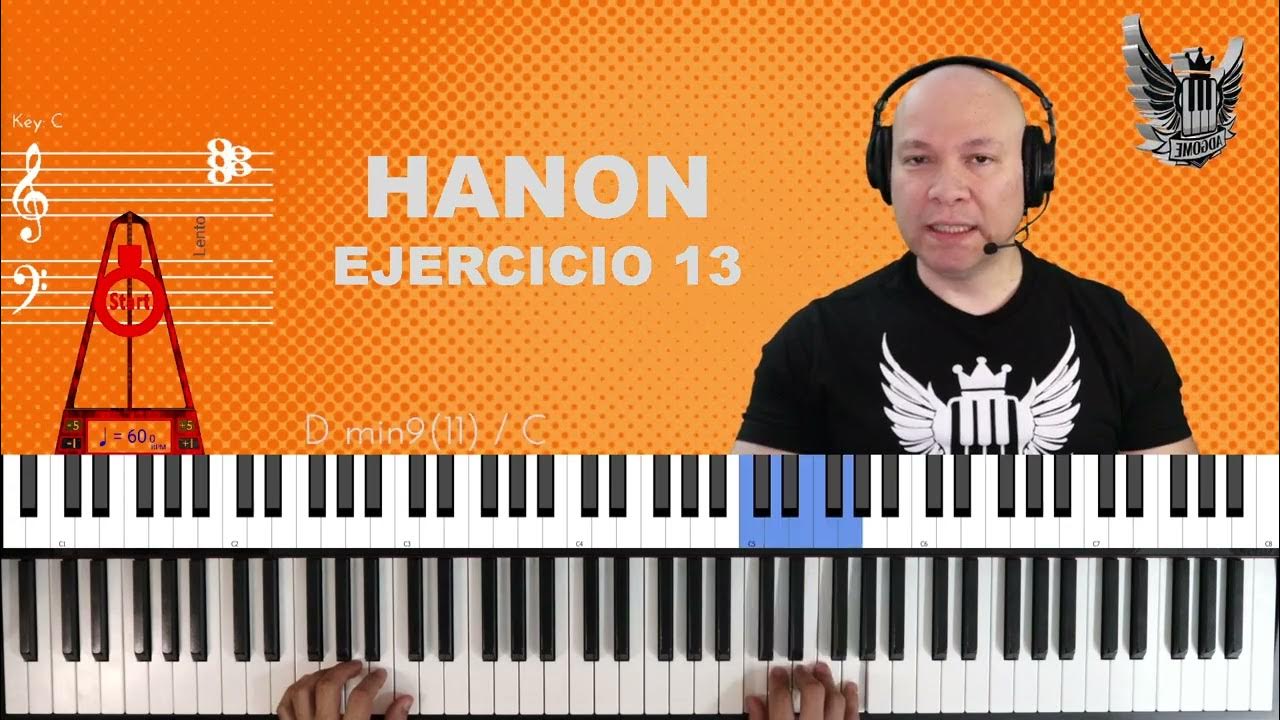 Hanon Piano Ejercicio 13 adgome - YouTube