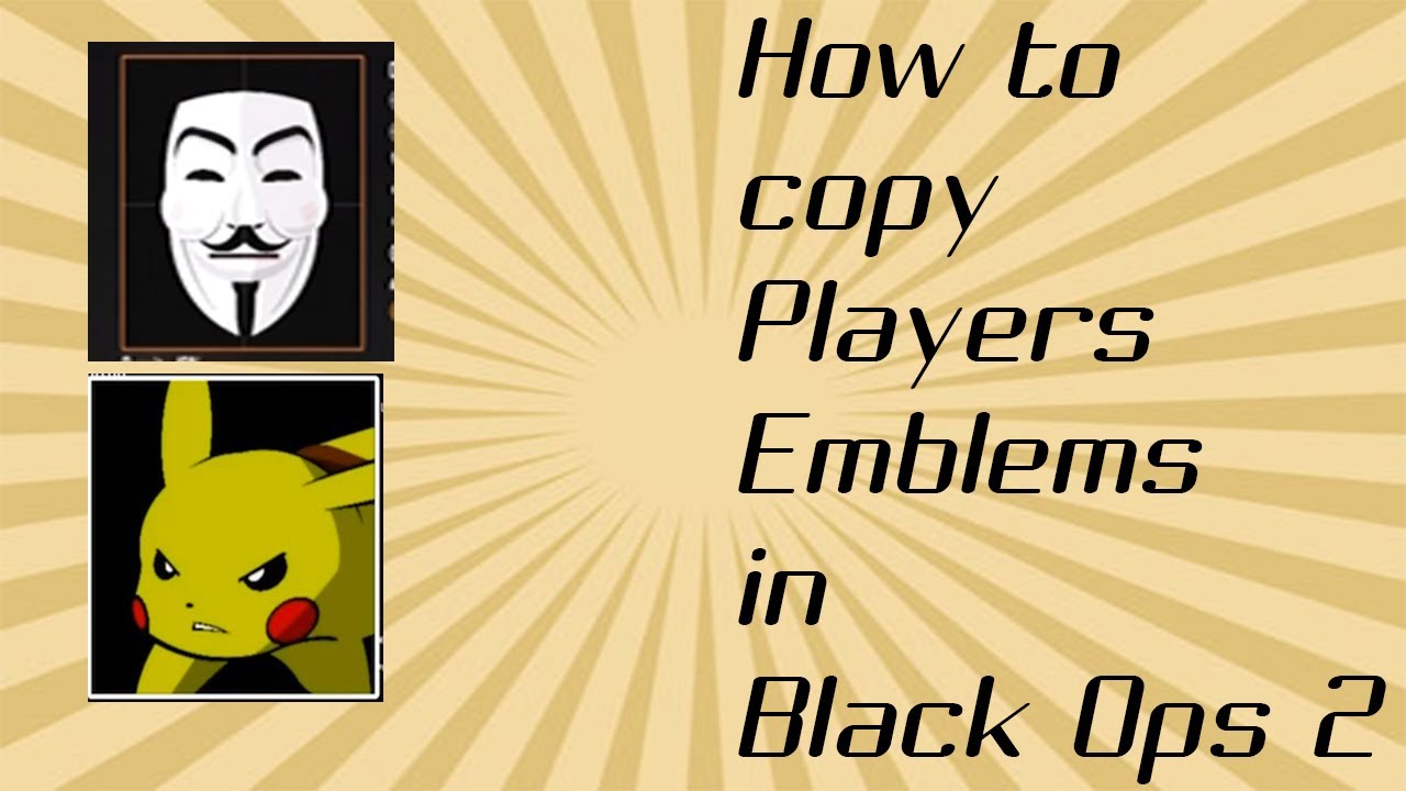 How to copy peoples emblems in Black Ops 2 (After Patch) - Xbox 360 ...