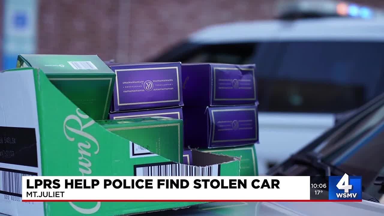 Mt. Juliet Police stop theft after LPR alerts to stolen vehicle - YouTube