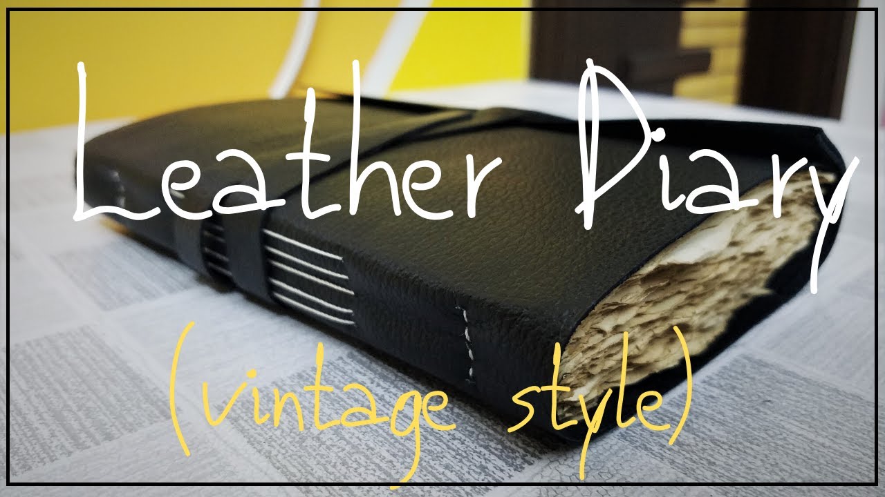 Handmade Leather Notebook - Vintage Style || Old Look Notebook || - YouTube