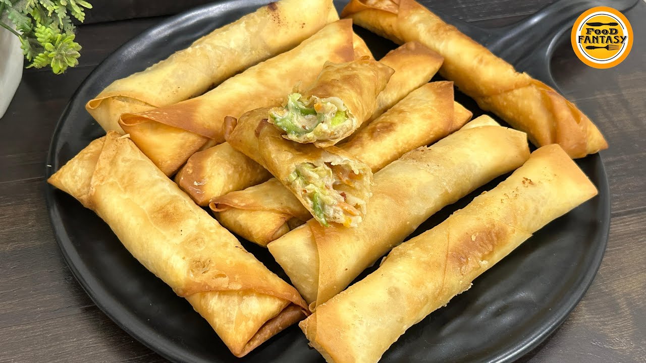 Iftar Special Creamy Chicken Roll Recipe | Ramzan Recipe | Crispy ...