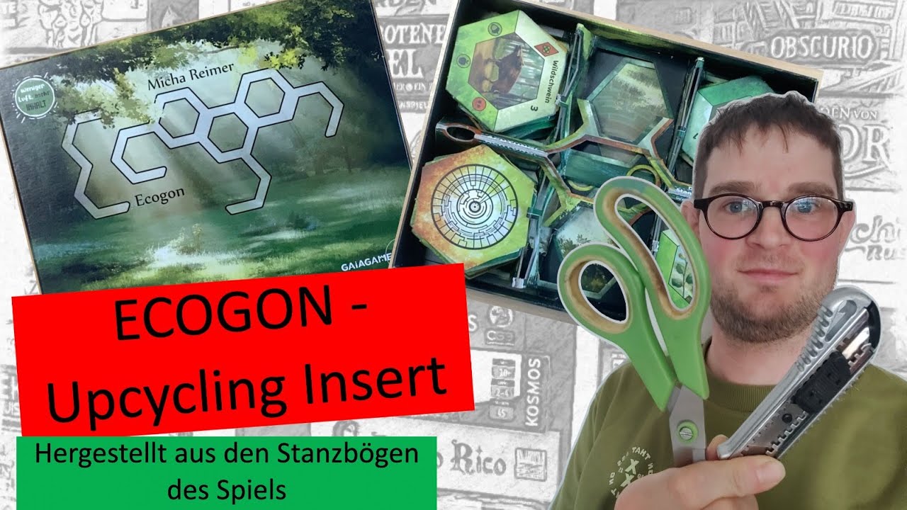 Das Ecogon Insert/Inaly - hergestellt aus den Stanzbögen des Spiels - YouTube