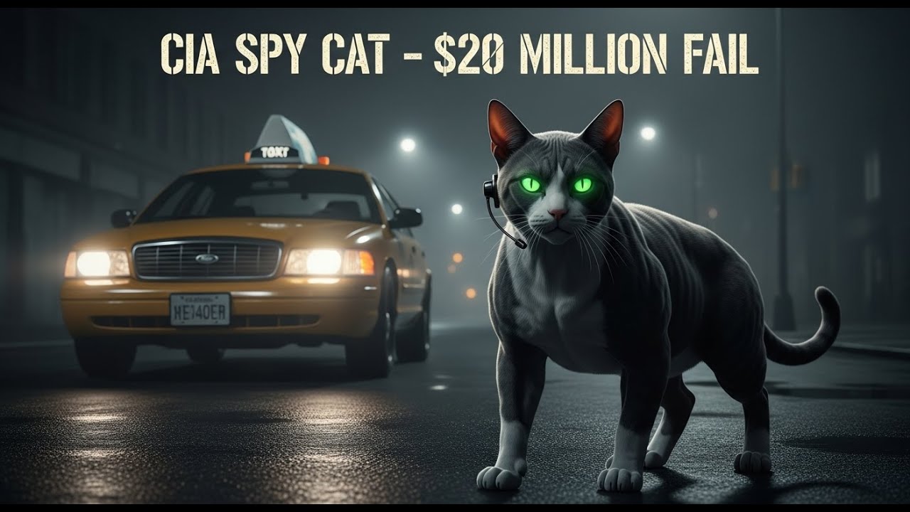 $20M Spy Cat Defeated by a Taxi: CIA's Bizarre Fail - YouTube