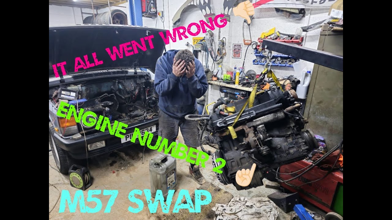 range rover classic m57 swap part 2 it all went wrong !! - YouTube