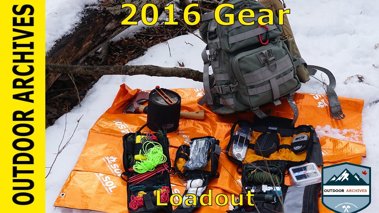 2016 Bushcraft Gear load Out - YouTube