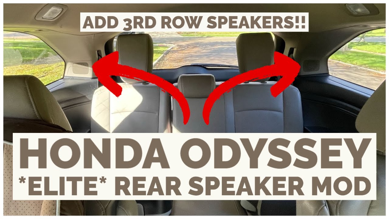 2018+ Honda Odyssey MOD HACK: Adding the 3rd row ELITE speakers to your ...