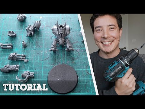 How to Magnetise a Chaos Helbrute - The Worst Tutorial You Will Ever See. 40k Death Guard