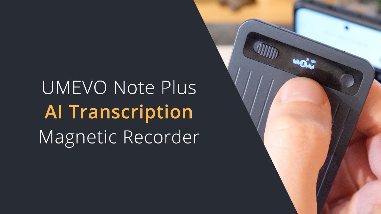 UMEVO Note Plus | AI Magnetic Voice Recorder and Transcription Summary ...