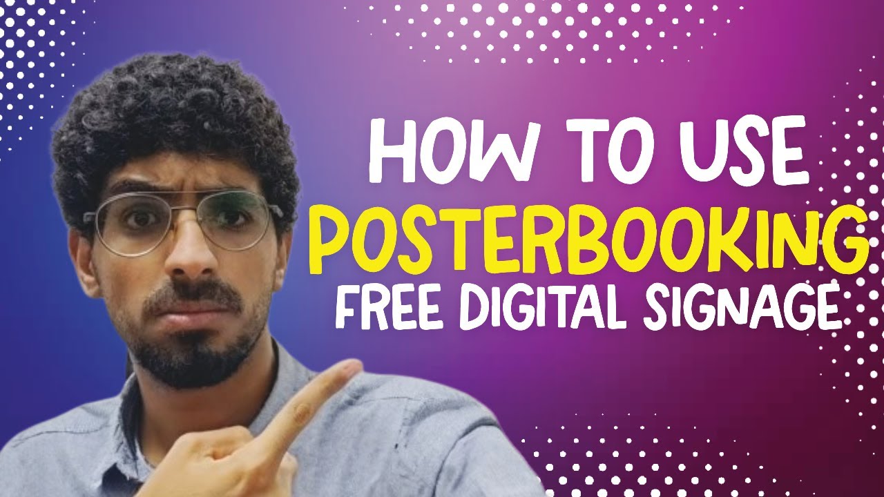 PosterBooking Free digital signage and How to Use It - YouTube