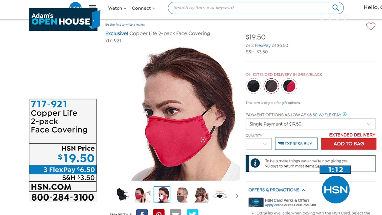 Copper Life 2pack Face Covering - YouTube