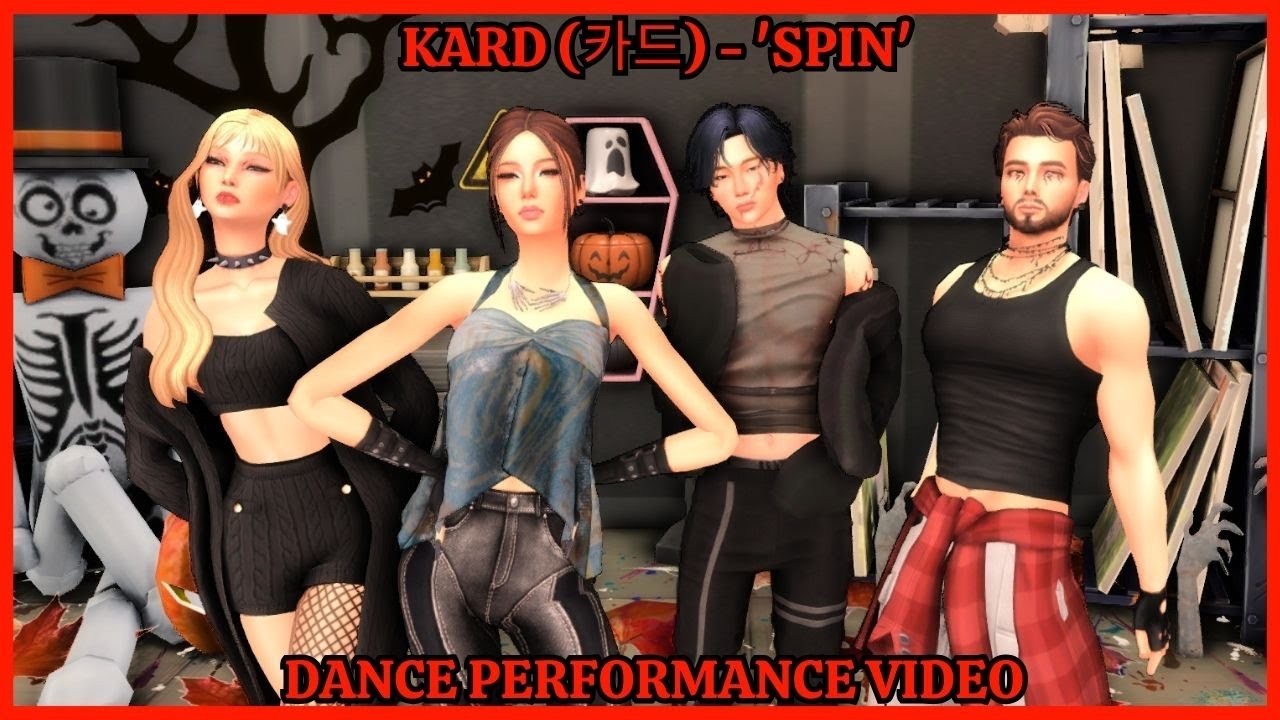 KARD (카드) - 'SPIN' | The Sims 4 | Dance Performance Video | (Halloween ...